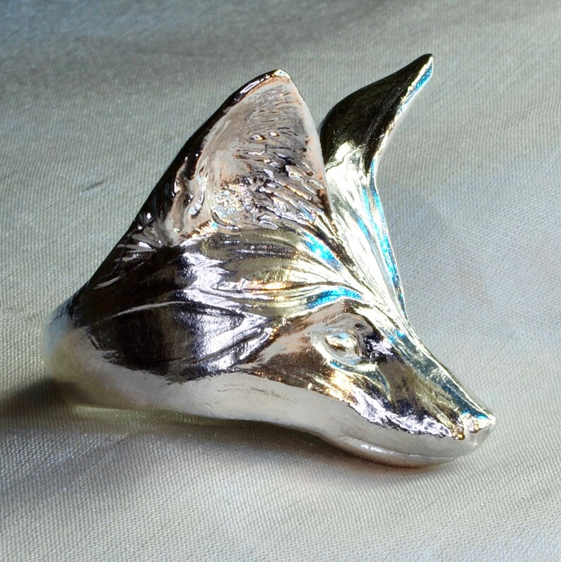 Fox Ring Sterling Silver Handmade - Etsy