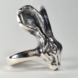 Hare Ring Sterling Silver Handmade - Etsy