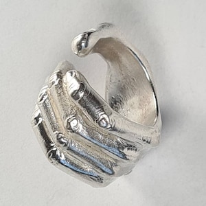 Massive Hand Ring Handmade Sterling Silver - Etsy