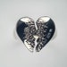 Broken Heart Ring Chunky Silver Ring Cracked Heart Open Statement Ring ...