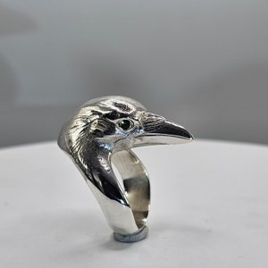 Eric the Crow Ring Bird Ring Large Animal Ring Raven Corvus Corvidae ...