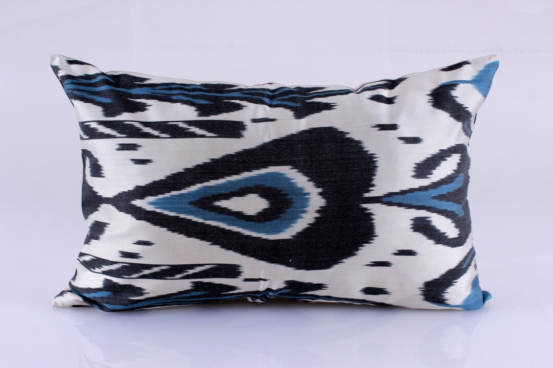 Ikat Pillow, Hand Woven Ikat Pillow Cover, Ikat Throw Pillows, Ikat ...
