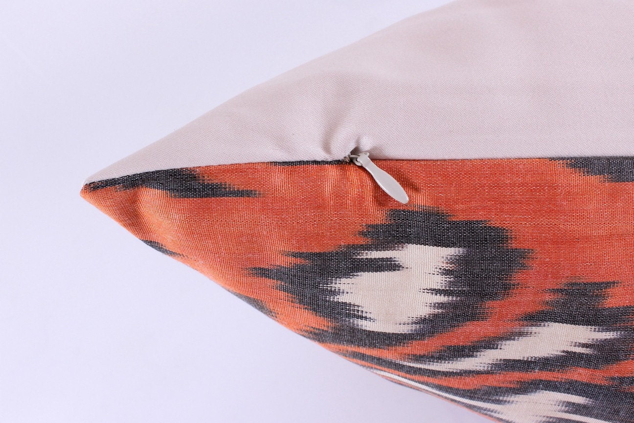 Ikat Pillow, Hand Woven Ikat Pillow Cover, Ikat Throw Pillows, Ikat ...