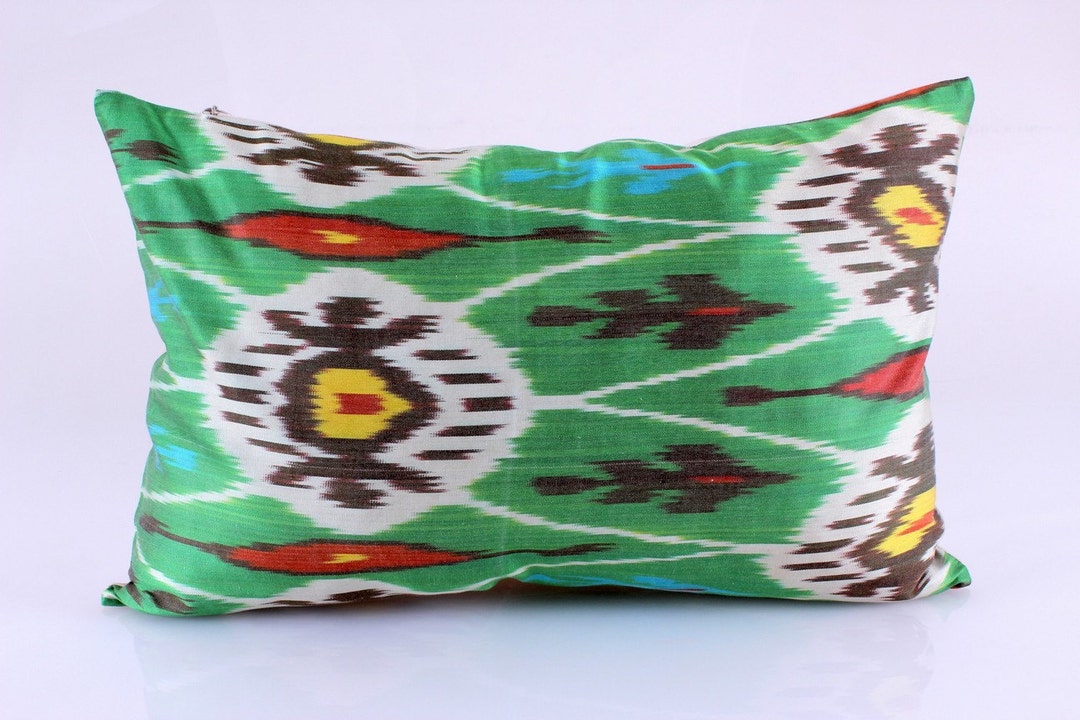 Ikat Pillow, Hand Woven Ikat Pillow Cover, Ikat Throw Pillows, Ikat ...