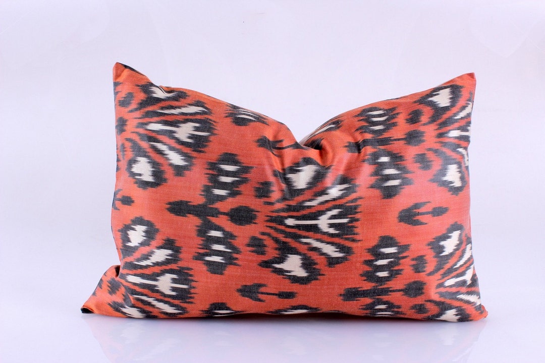 Ikat Pillow, Hand Woven Ikat Pillow Cover, Ikat Throw Pillows, Ikat ...