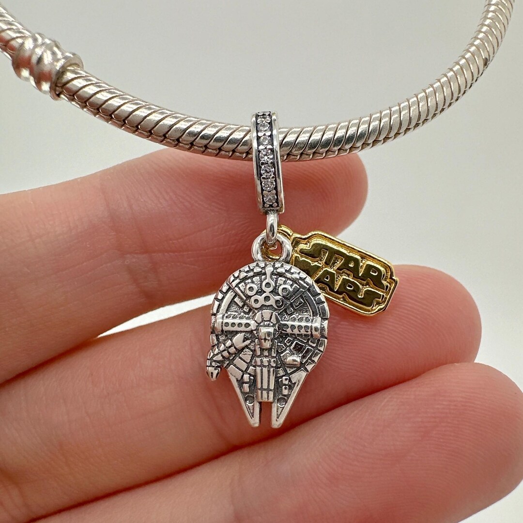 Millennium Falcon Dangle Charmsilver Charmcharm for Bracelet - Etsy ...