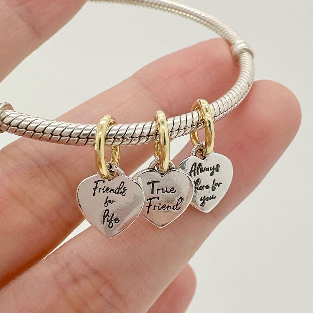 Two-tone Splittable Friendship Triple Dangle Charmsilver Charmcharm for ...