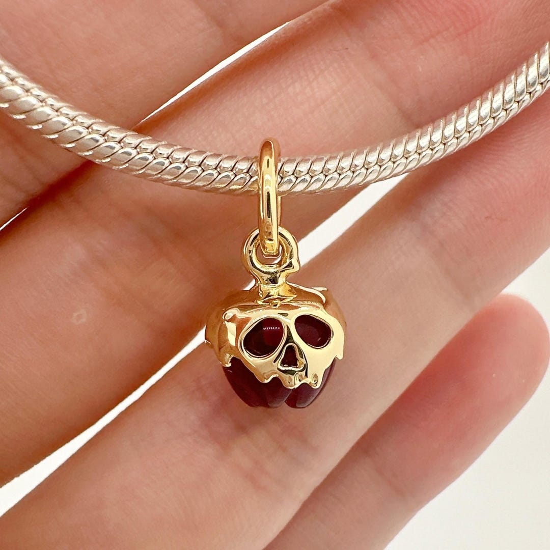 Villains Evil Queen Apple Dangle Charmsilver Charmcharm for Bracelet - Etsy