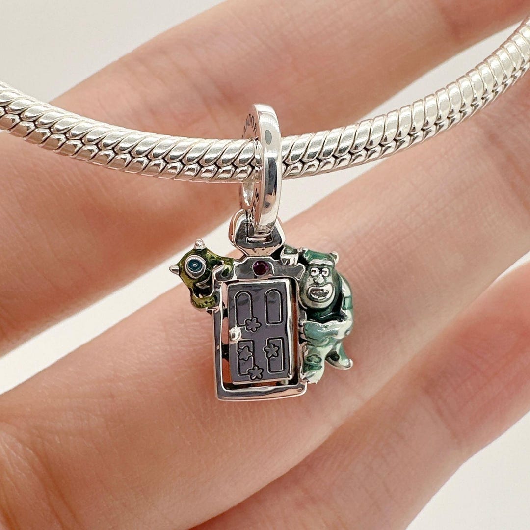 Monsters, Inc. Door Dangle Charmsilver Charmcharm for Bracelet - Etsy