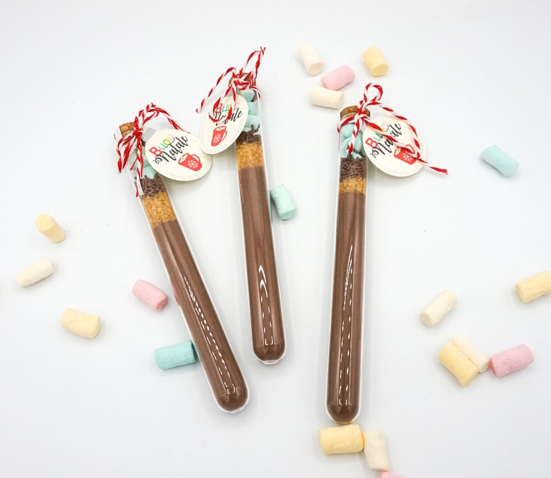 CHOCOLATE Glass Tube for Christmas - Etsy