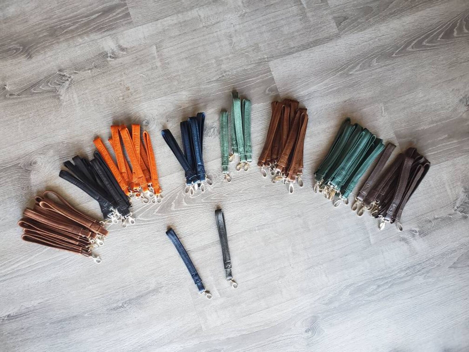 Leather Keychain Leather Purse Strap Leather Wrist Strap - Etsy