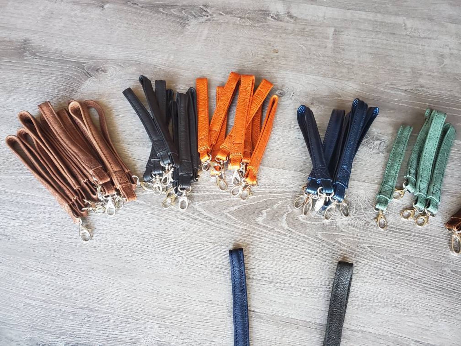 Leather Keychain Leather Purse Strap Leather Wrist Strap - Etsy