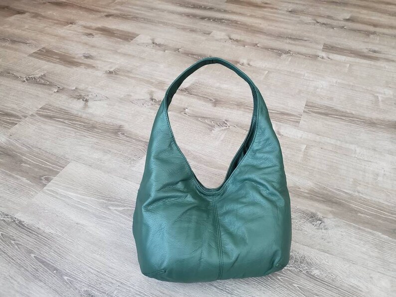 Green Leather Bag Classic Fashion Hobo Bags for Women - Etsy