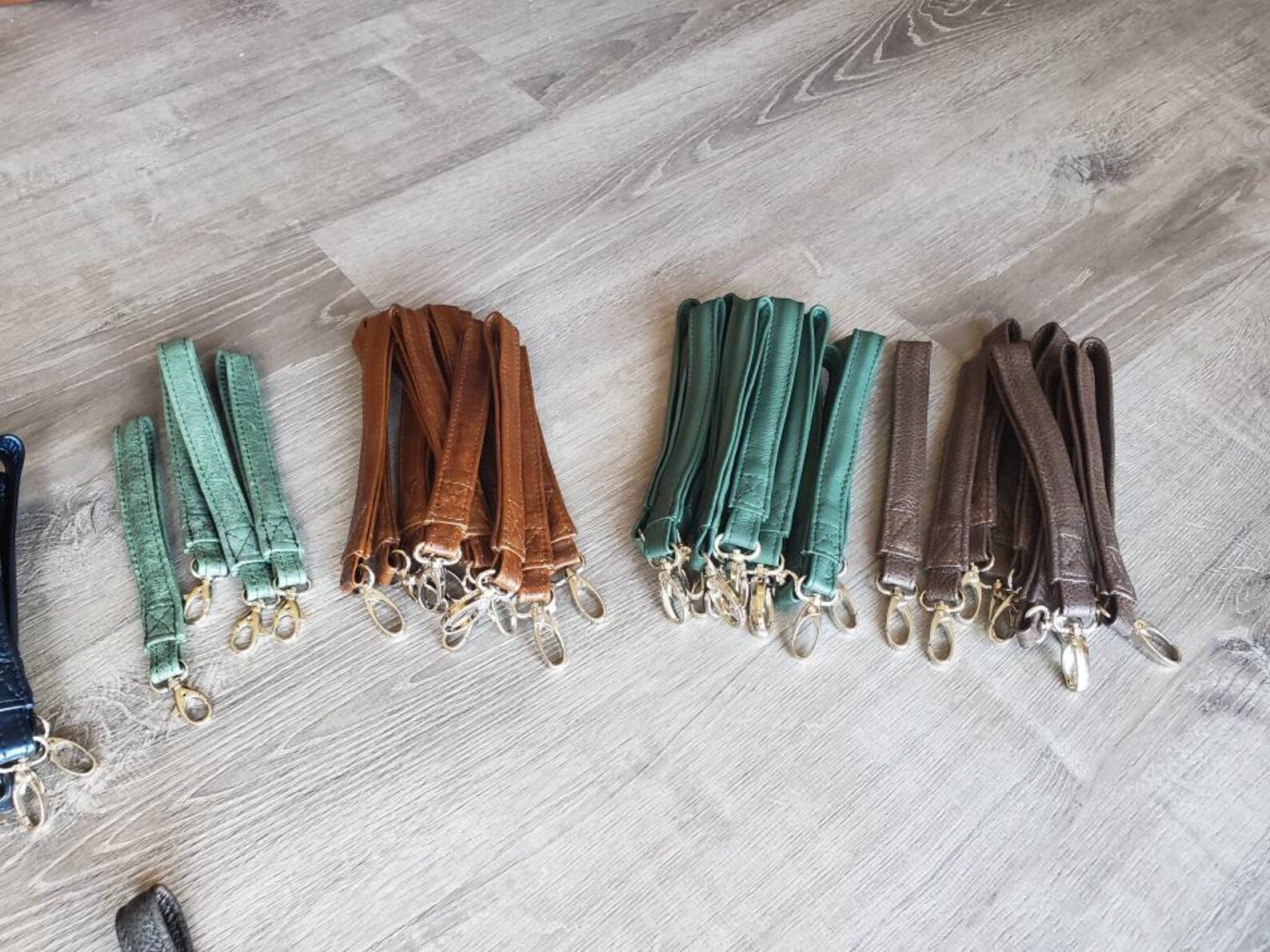 Leather Keychain Leather Purse Strap Leather Wrist Strap - Etsy