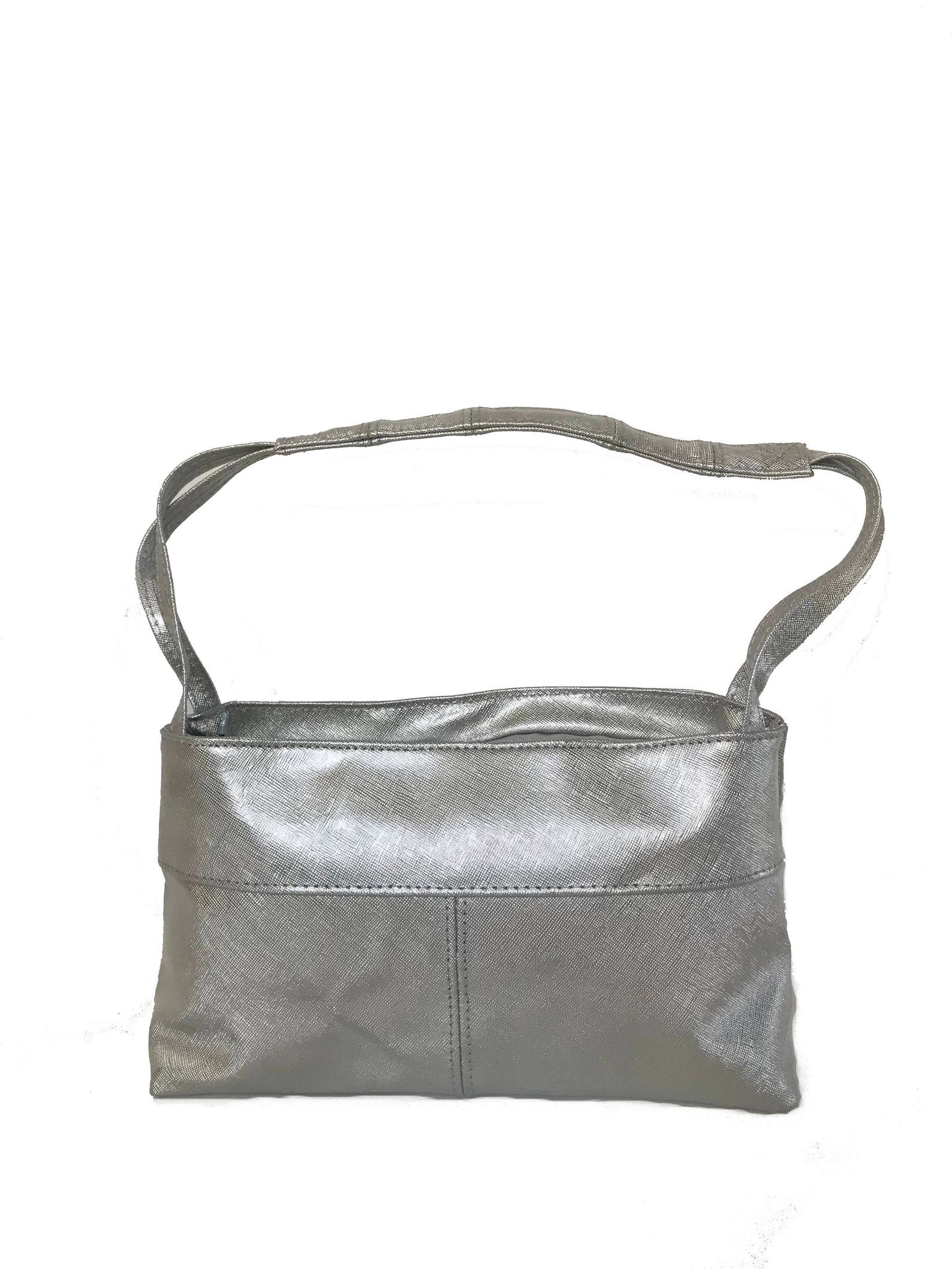 Silver Leather Bag Women Handbags Unique Fashion Purse - Etsy
