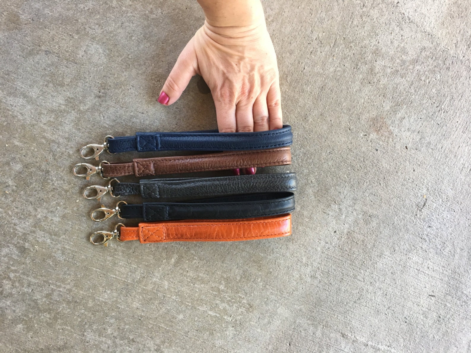 Leather Keychain Leather Purse Strap Leather Wrist Strap - Etsy