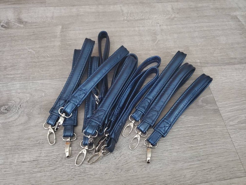 Leather Keychain Leather Purse Strap Leather Wrist Strap - Etsy