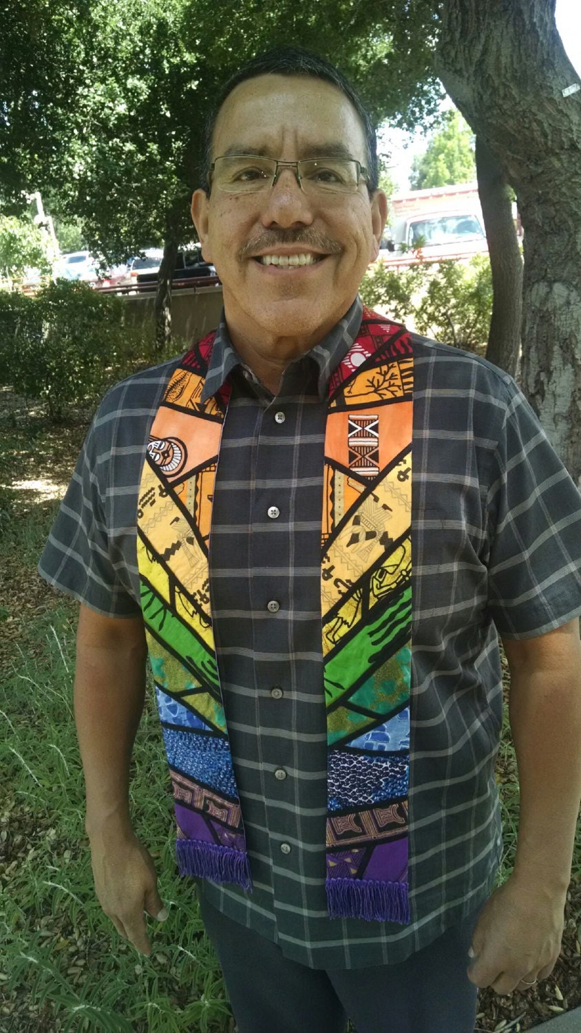 Chaplain's Visitation Stole - Rainbow Stained Glass - Etsy