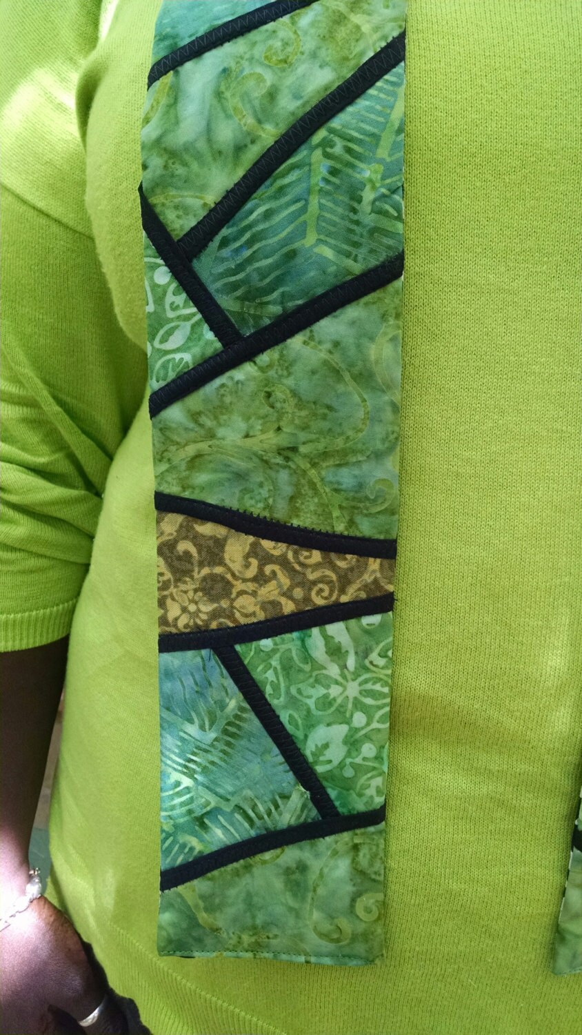 Chaplain/visitation Stole - Green Batik Stained Glass With African ...