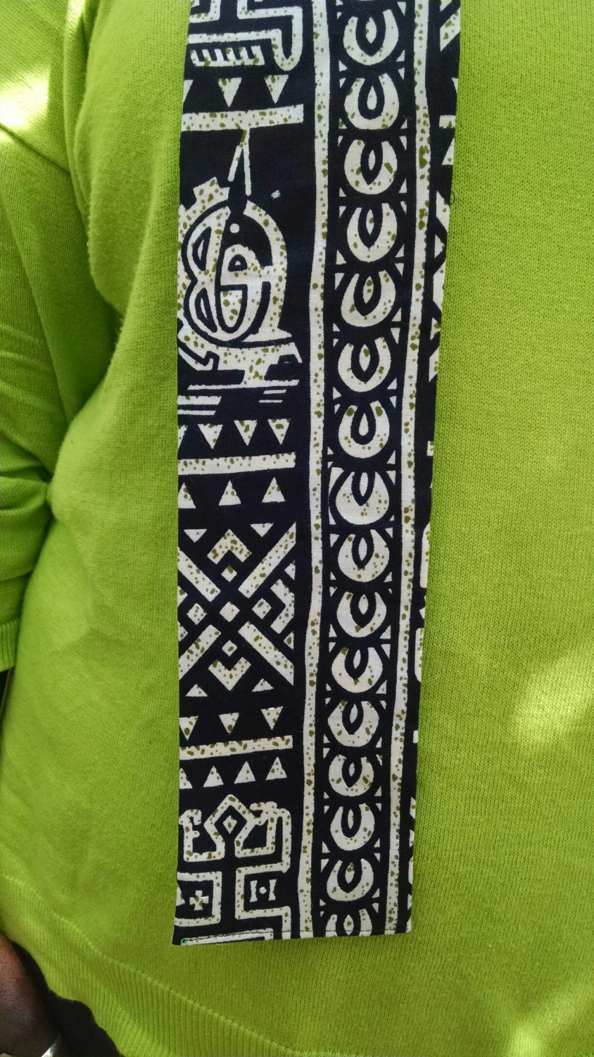 Chaplain/visitation Stole - Green Batik Stained Glass With African ...