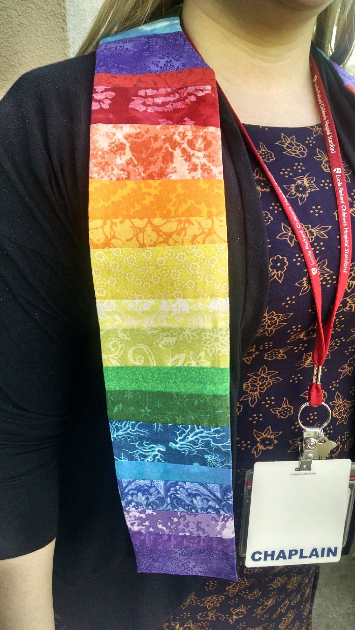 Chaplain's Visitation Stole - Rainbow Prints - Etsy