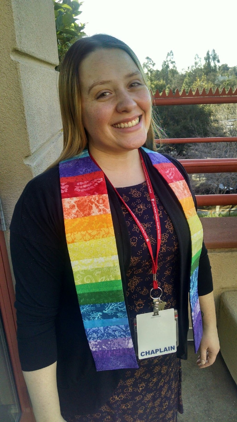Chaplain's Visitation Stole - Rainbow Prints - Etsy