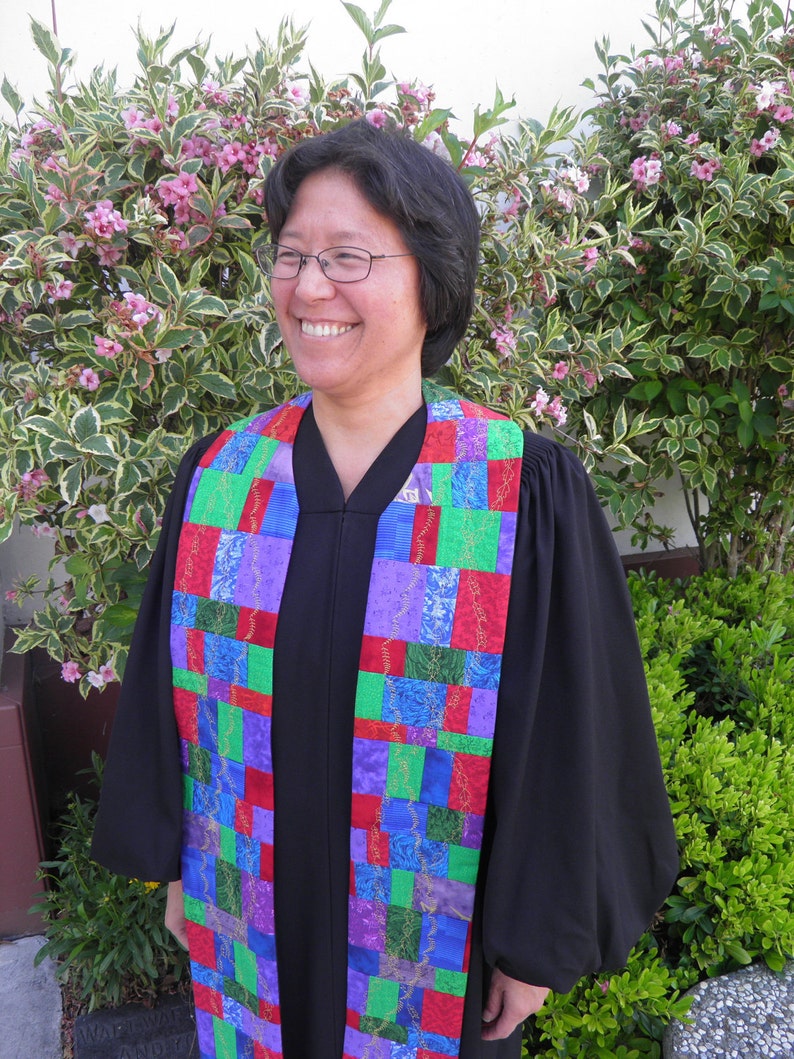 Clergy Stole - Multi-colored Jewel-tone Patchwork - Etsy