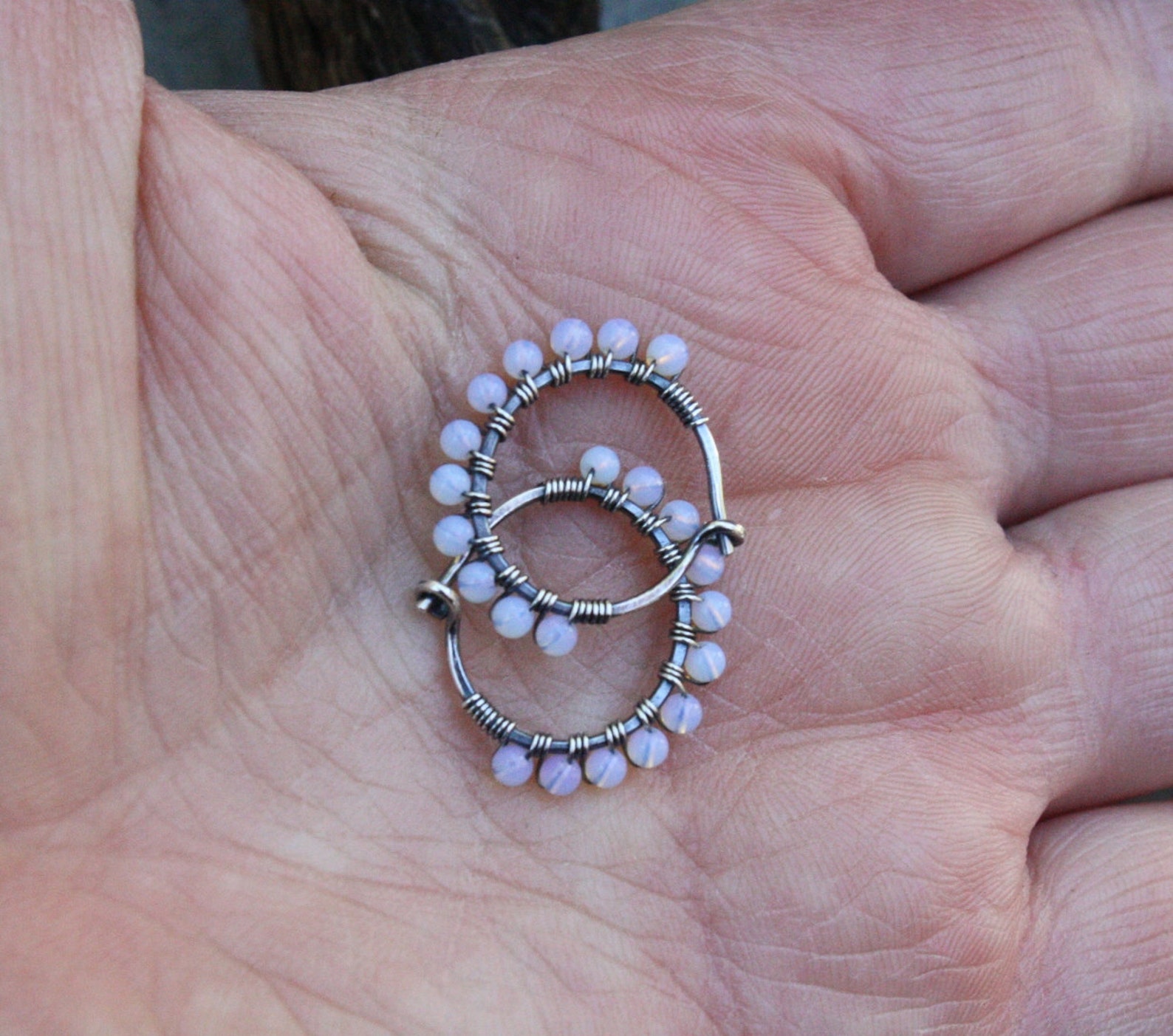 Sterling Silver Hoops 1/2 Inch Hoops Oxidized Silver Very | Etsy