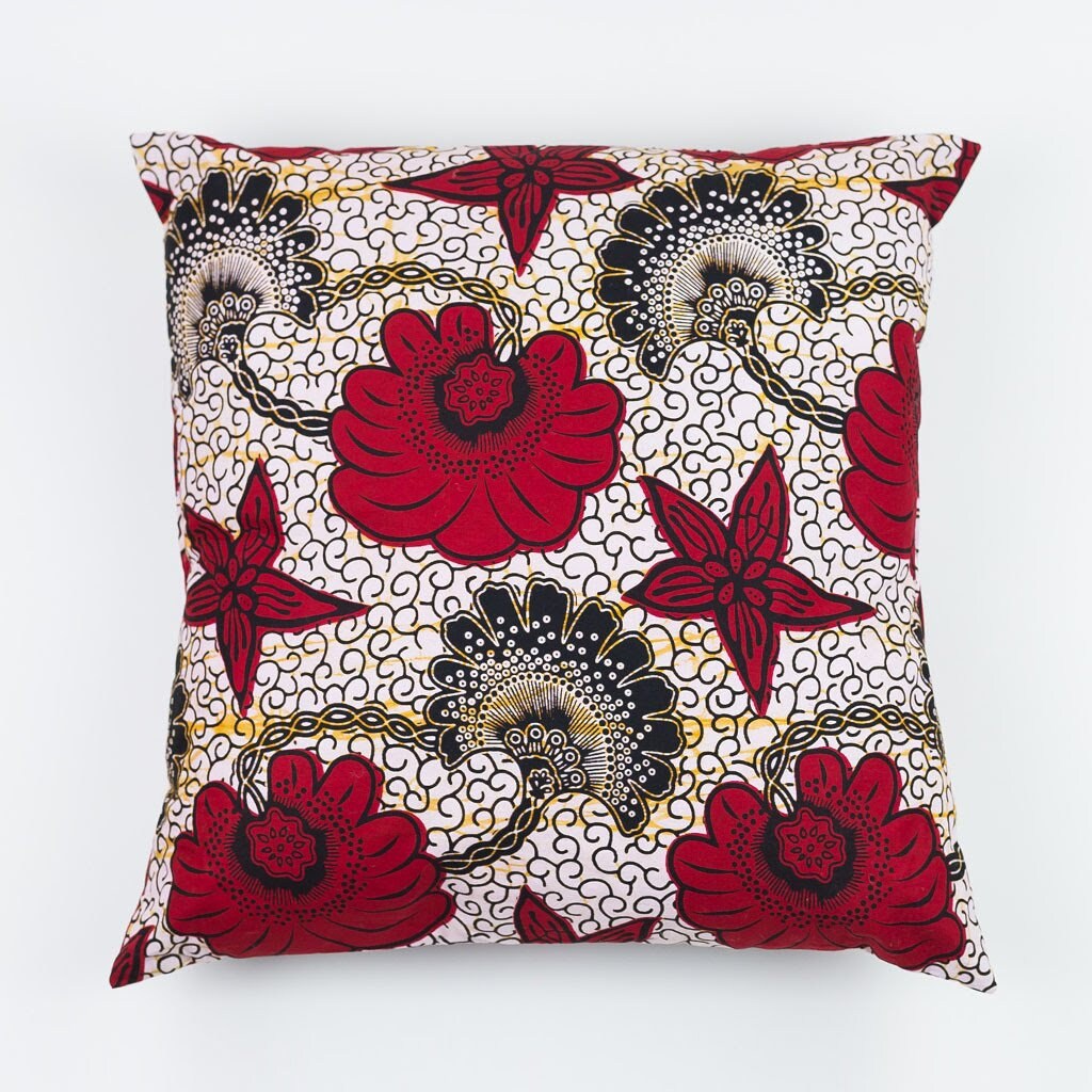 Handmade African Print, African Wax Pattern Throw Pillow Covers, Throw ...