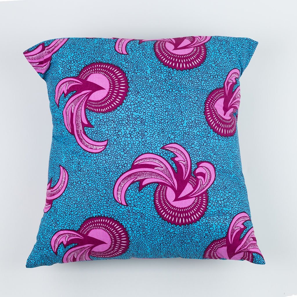 Handmade African Print, African Wax Pattern Throw Pillow Covers, Throw ...