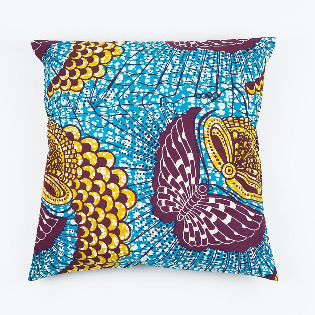 Handmade African Print, African Wax Pattern Throw Pillow Covers, Throw ...