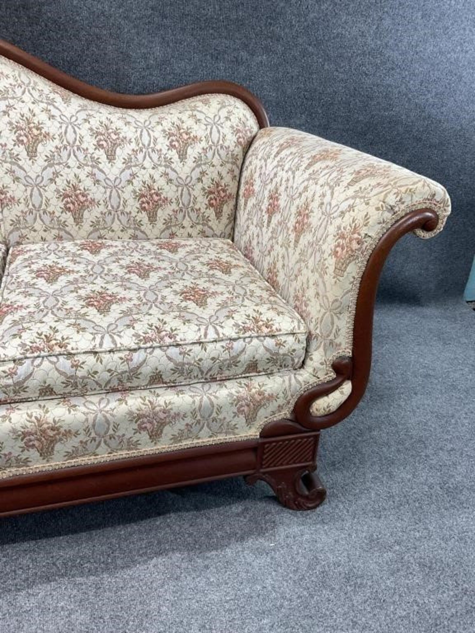 Vintage Duncan Phyfe Style Upholstered Sofa, 1970s - Etsy