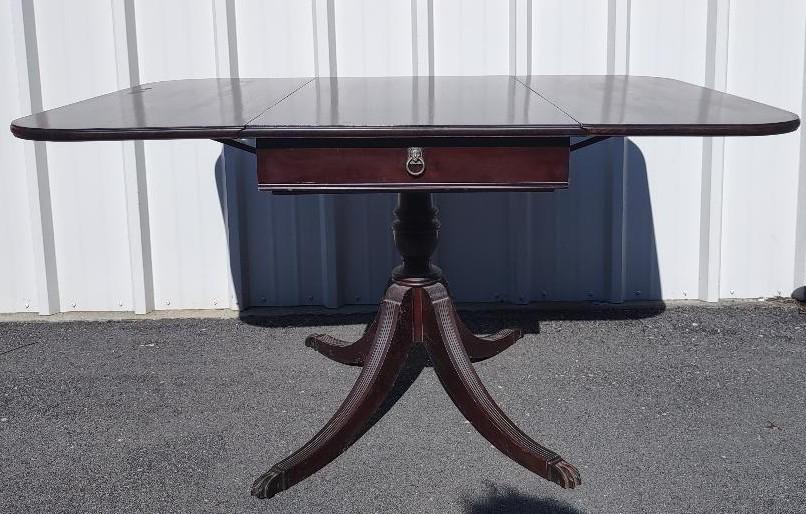 Antique Brandt Duncan Phyfe Style Mahogany Drop Leaf Dining Room ...