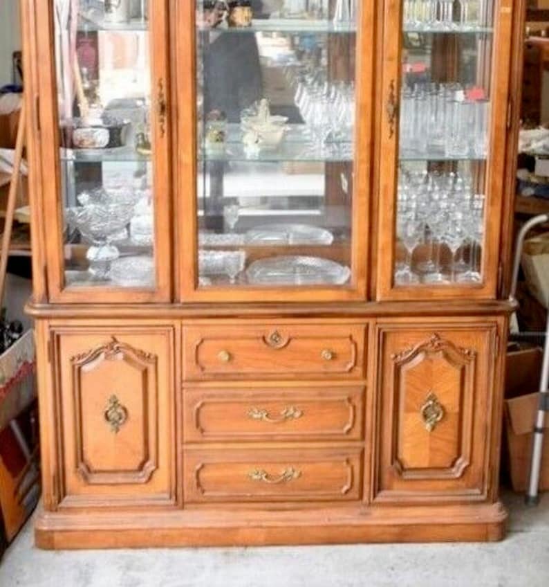 Vintage Stanley Furniture Company China Cabinet, 1980s - FREE SHIPPING ...