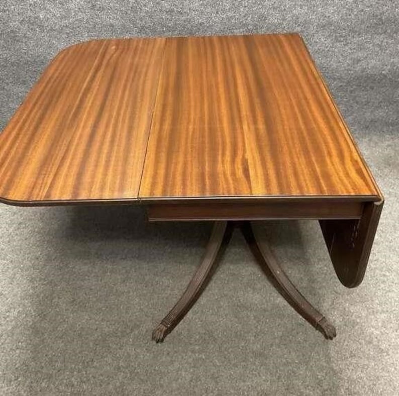 Antique Brandt Duncan Phyfe Style Mahogany Drop Leaf Dining Room ...