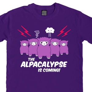 Alpacalypse Alpaca T-shirt Womens / Mens Clothing Funny T-shirts V-neck ...