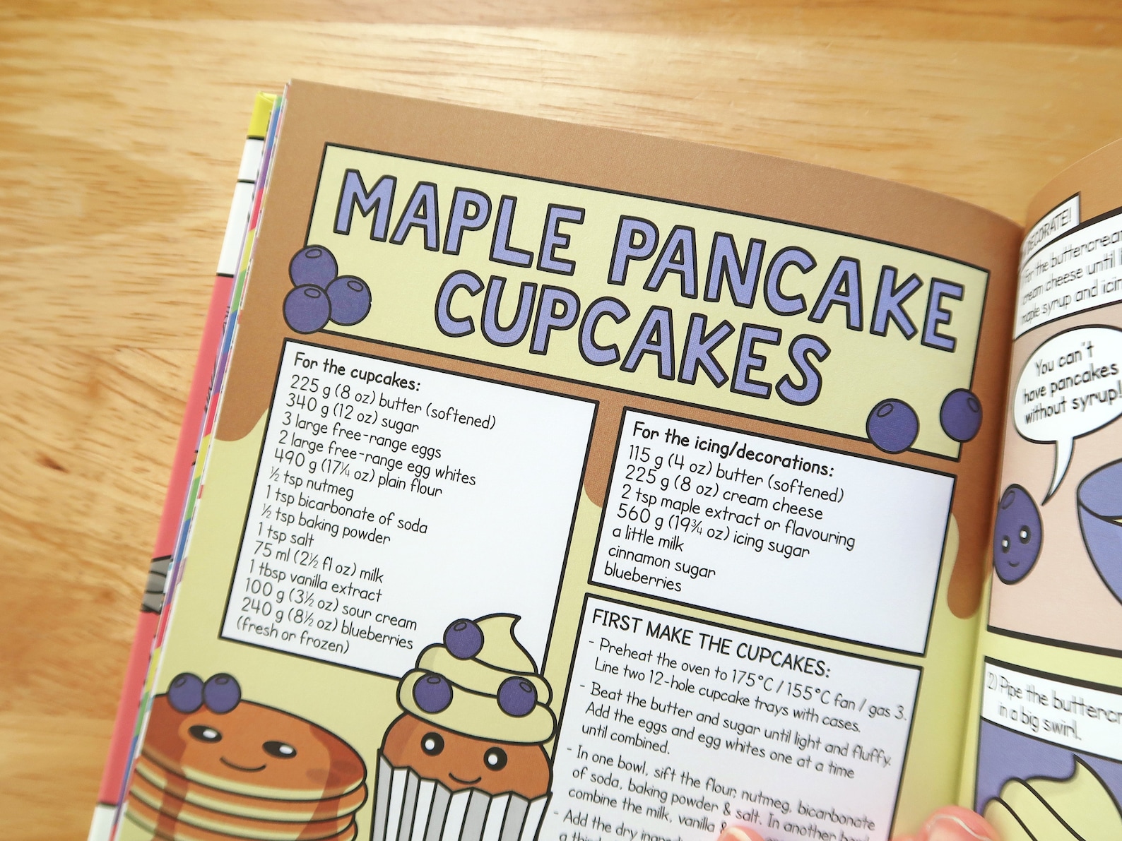 Cupcake Comic Book - Cute Cake Recipe Book - Baking Gift - Cake ...