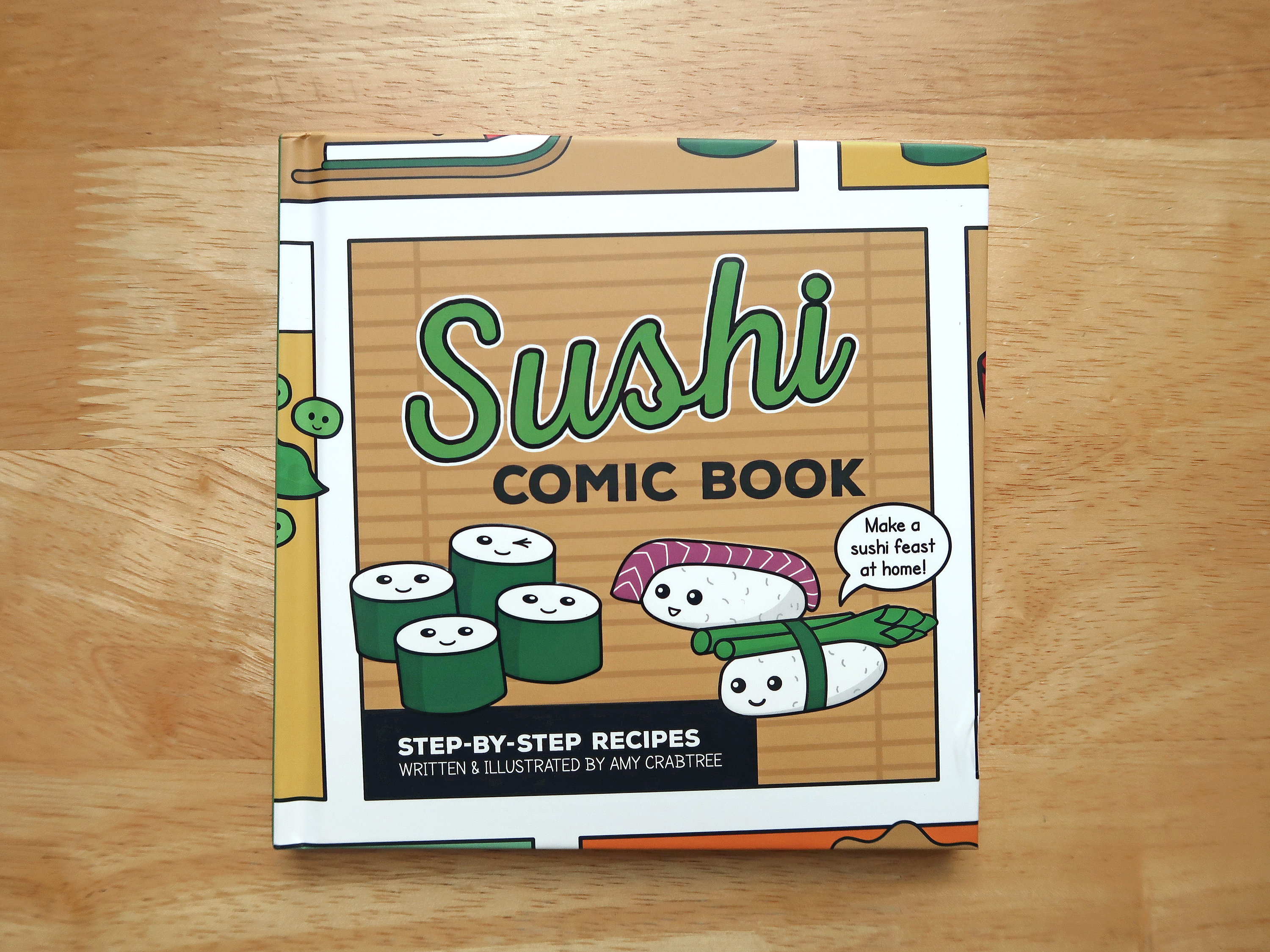 How to Make Sushi Recipe Comic Book Gift Set inc. Japanese | Etsy