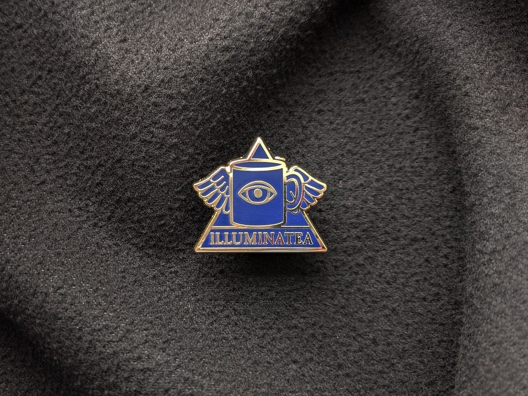 Illuminatea Enamel Pin Badge - Illuminati - Funny Puns - Small Gift ...