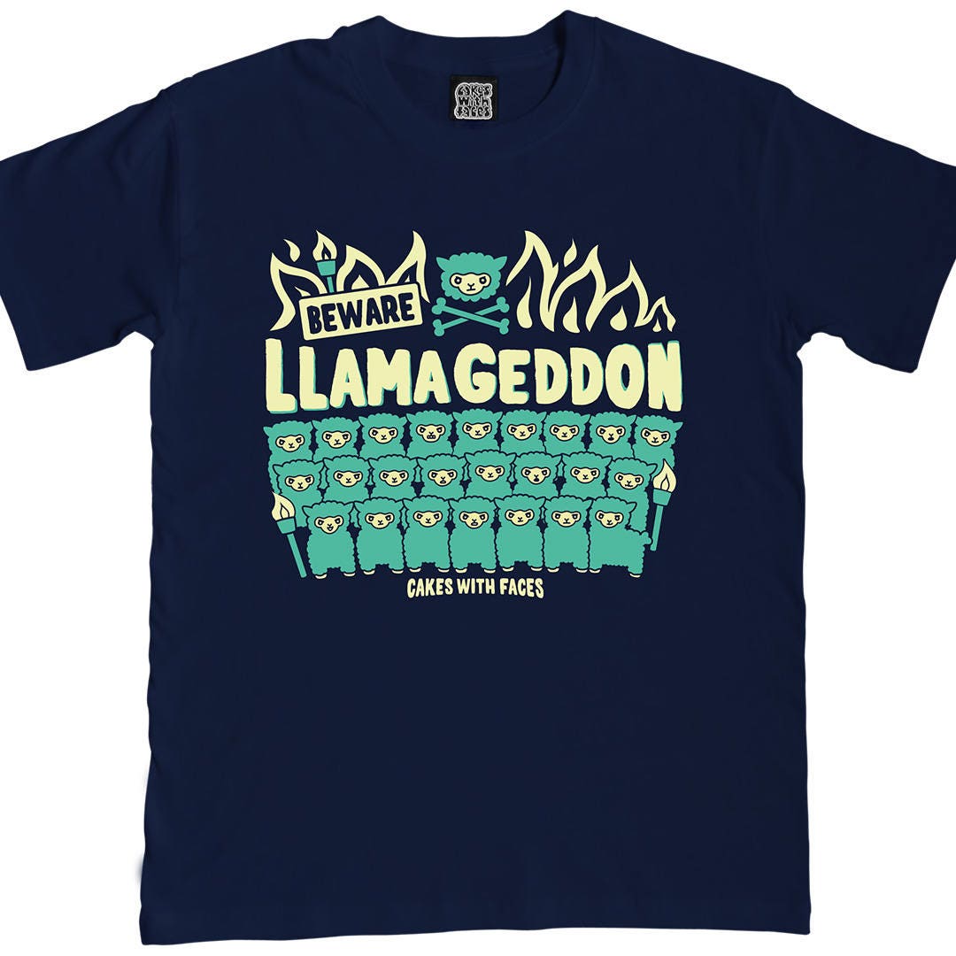 Llamageddon T-Shirt Llama T-Shirt Puns / Funny T-Shirts | Etsy