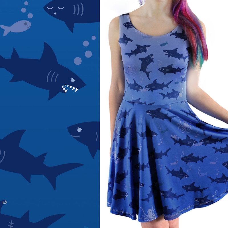 Shark Dress - Etsy