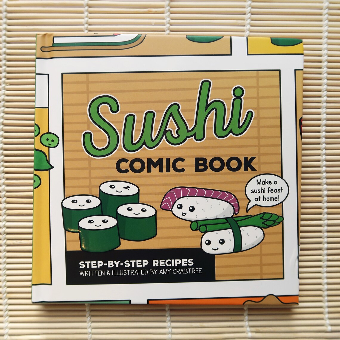 Sushi Comic Book Japanese Sushi Recipe Book Cute Japanese | Etsy