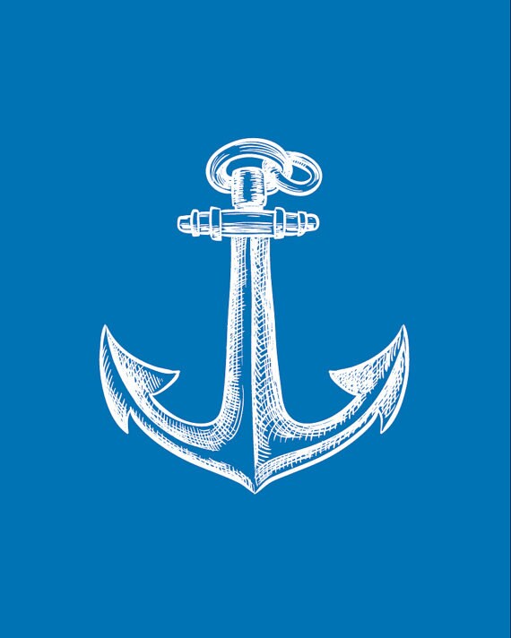 4 Boys Blue Nursery Art Anchor Helmet Wheel Compass - Etsy