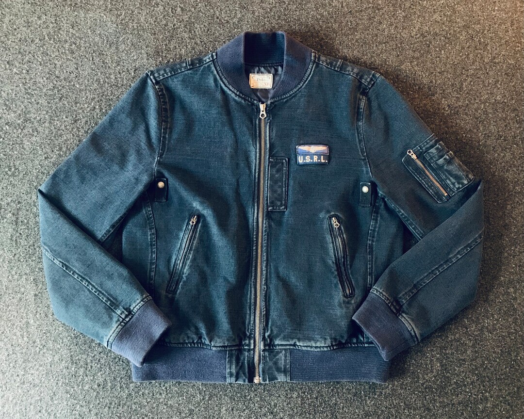 RARE Vintage Polo Ralph Lauren AUTHENTIC DUNGAREES Denim Aviation ...