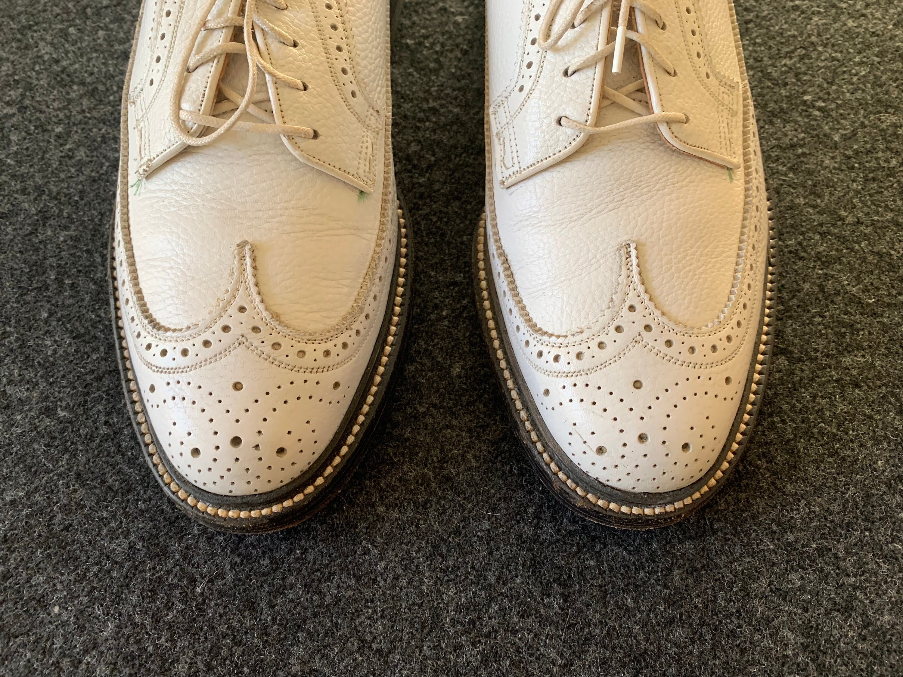Ultra Rare Vintage 1960s Florsheim Royal Imperial Kenmoor White Pebble ...