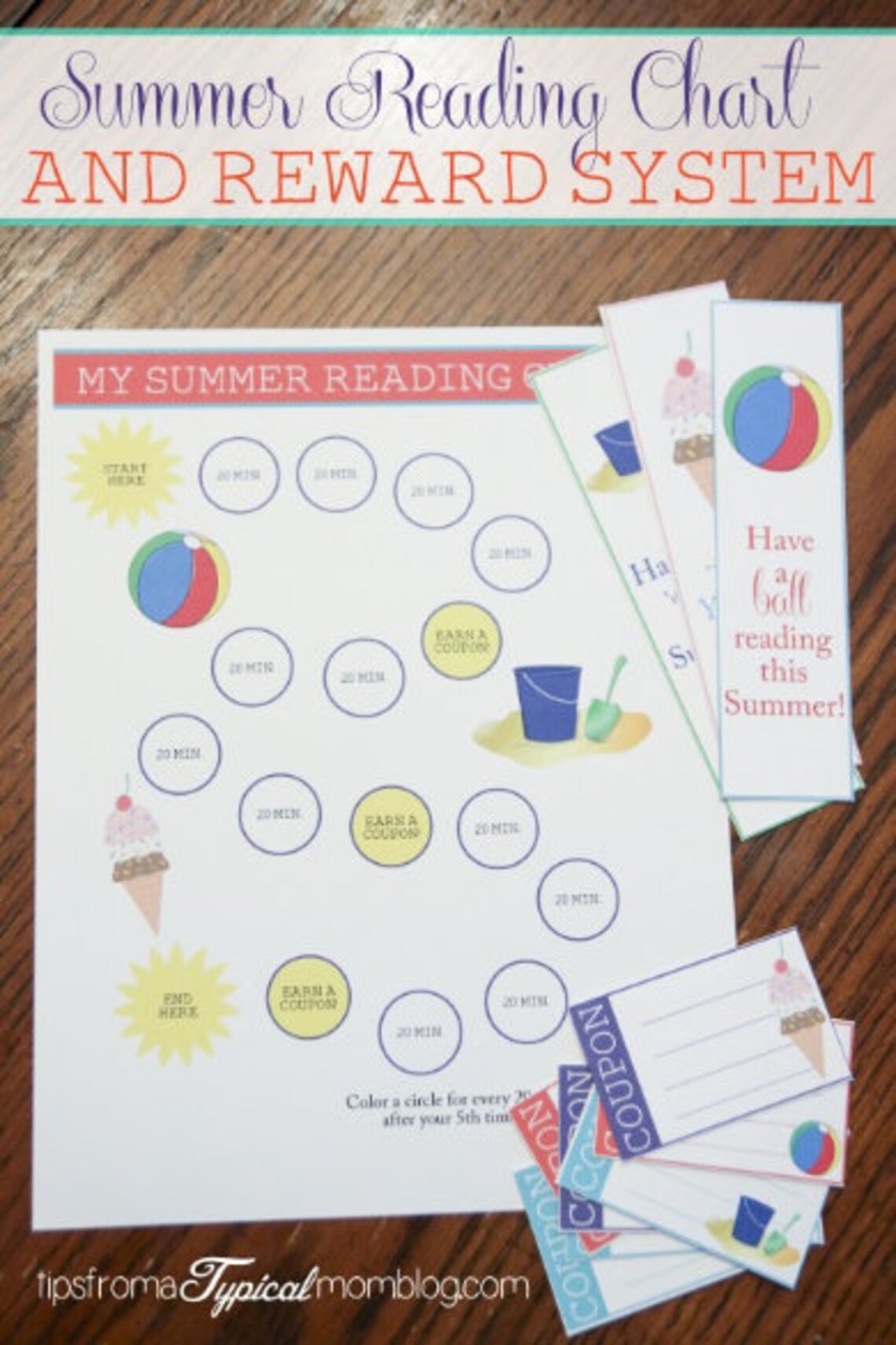 Instant Download Summer Reading Chart for Kids Kids Reading - Etsy