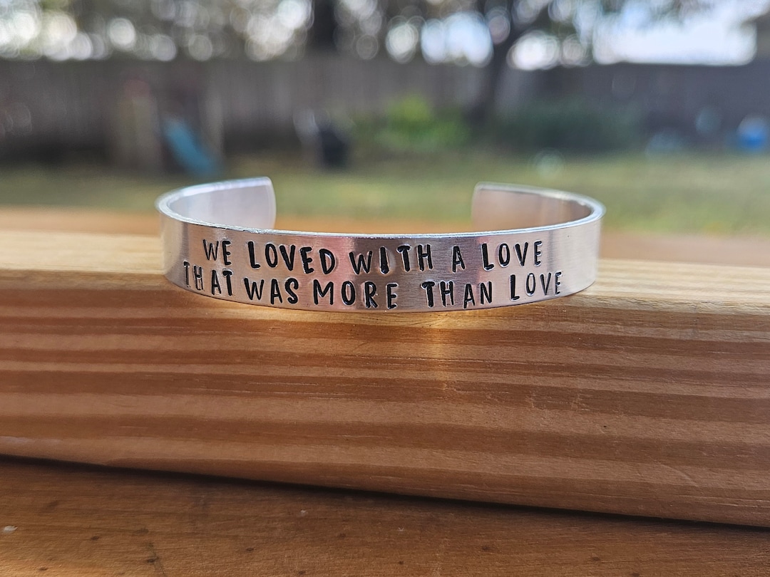 Edgar Allan Poe - Annabel Lee Metal Stamped Poetry Quote Cuff Bracelet ...