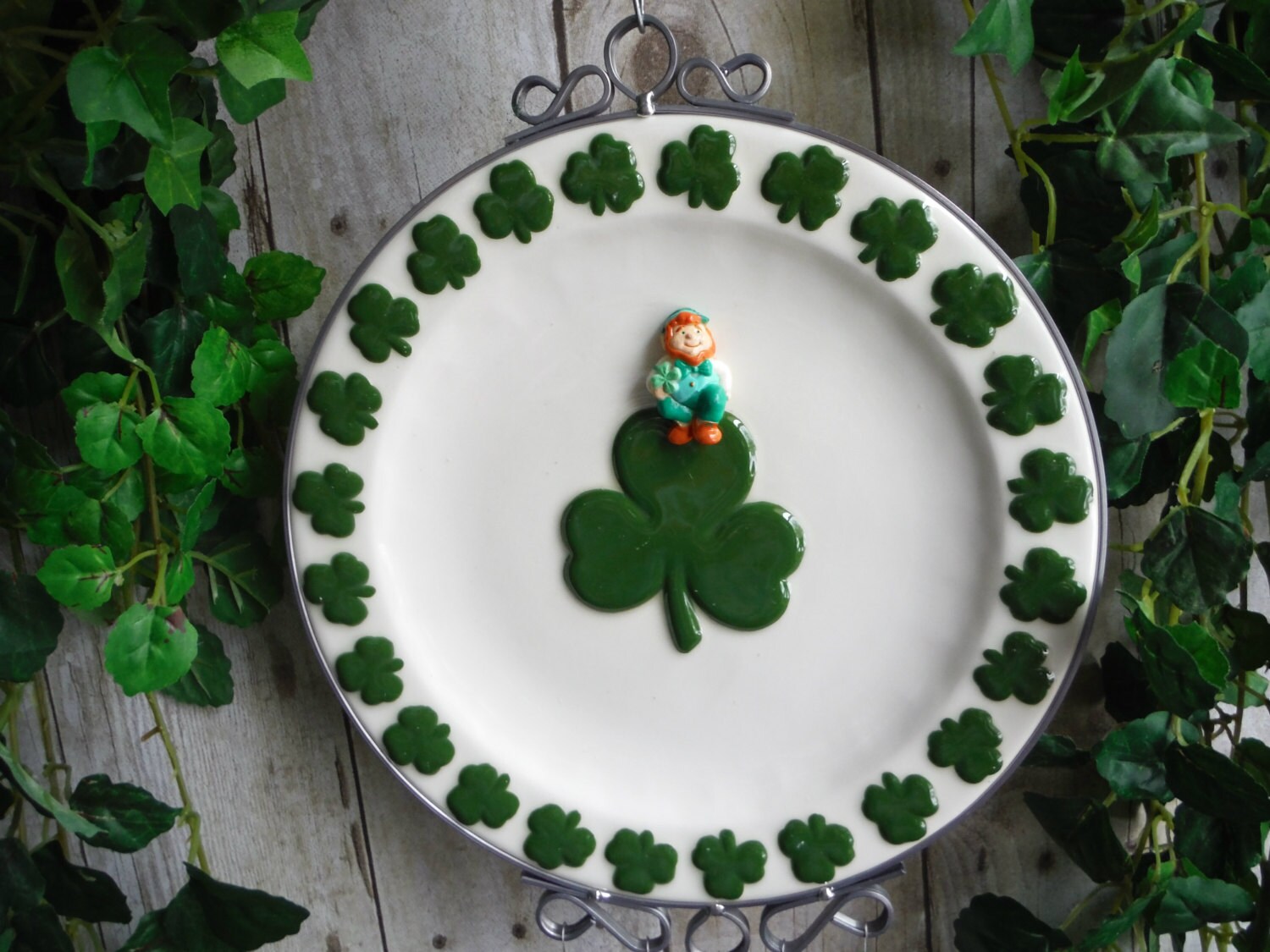 St Patricks Day Decor Lucky Leprechaun Shamrock Wind Chime - Etsy