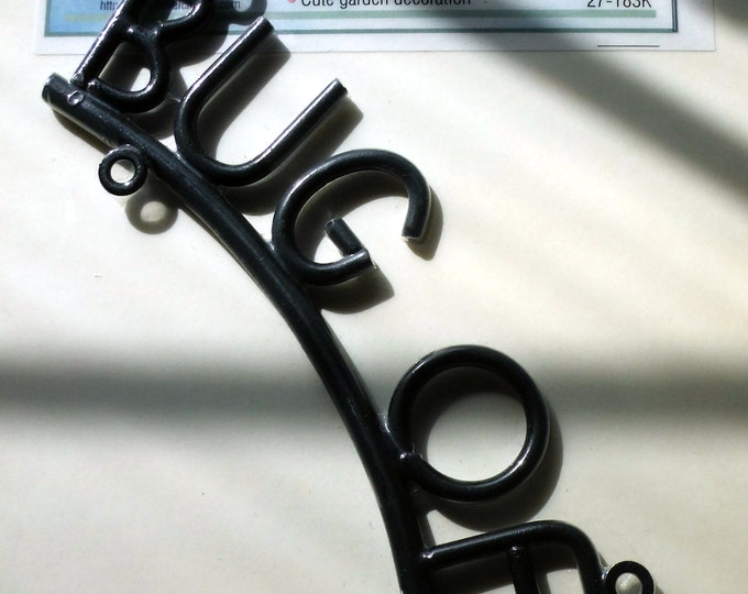 Bug off Wrought Iron Sign, Stained Glass Project - Etsy