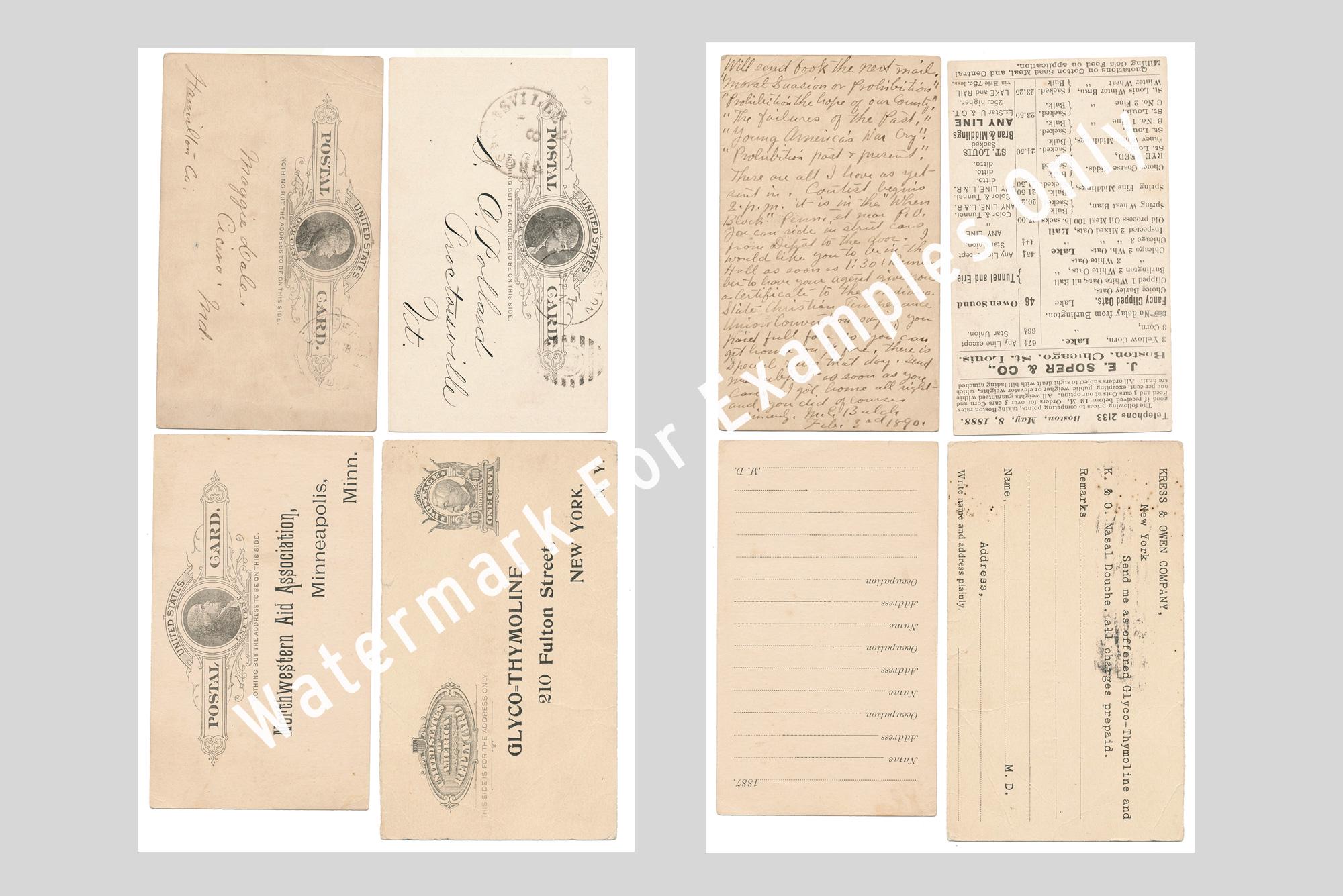 Antique Postcards & Page Heads Digital Download Ephemera Pack for ...